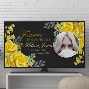Yellow Flowers Funeral Powerpoint Presentation, Funeral Slide Show ...