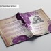 8 Page Purple Roses Funeral Program Template in Tabloid Size 11"x17 ...