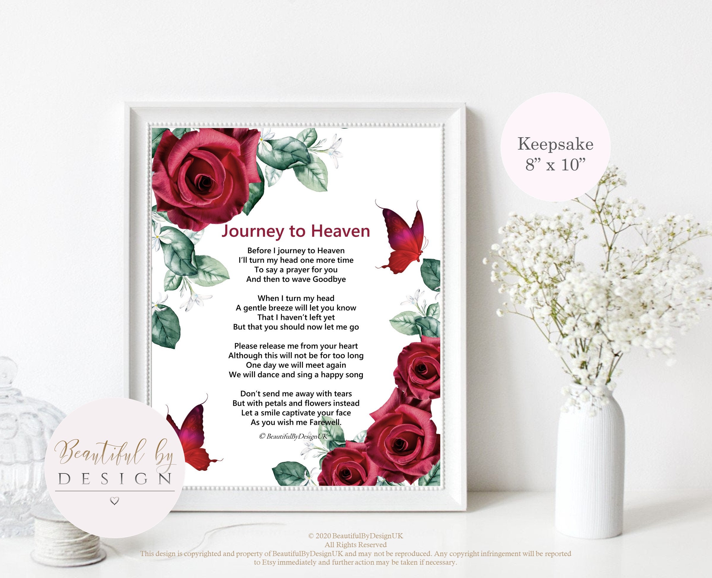 Funeral Welcome Sign Template and Keepsake Green Flowers and - Etsy