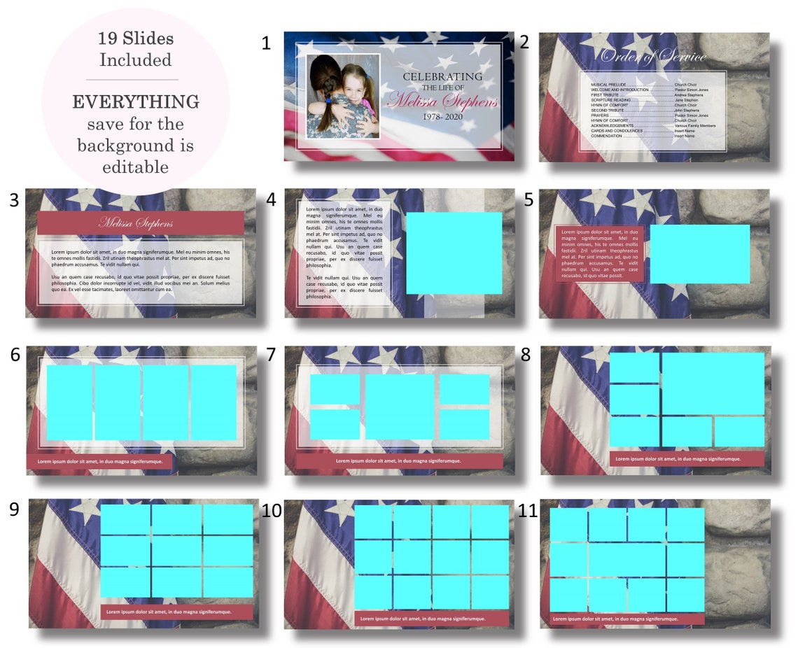 Military Funeral Powerpoint Presentation Funeral Slide Show | Etsy UK