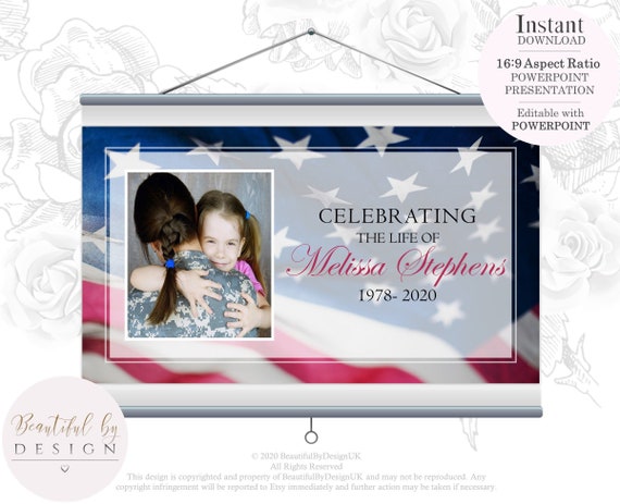 Military Funeral Powerpoint Presentation Funeral Slide Show | Etsy UK