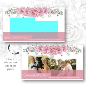 Powerpoint Presentation Template With Pink Flowers, Funeral Slide Show ...