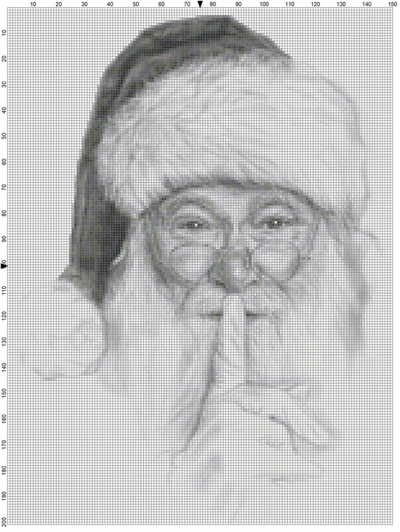 Santa's Secret Counted Cross Stitch Pattern Santa Claus | Etsy