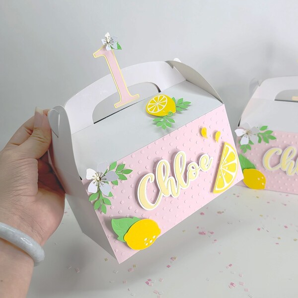 Lemon Favor Boxes - Etsy