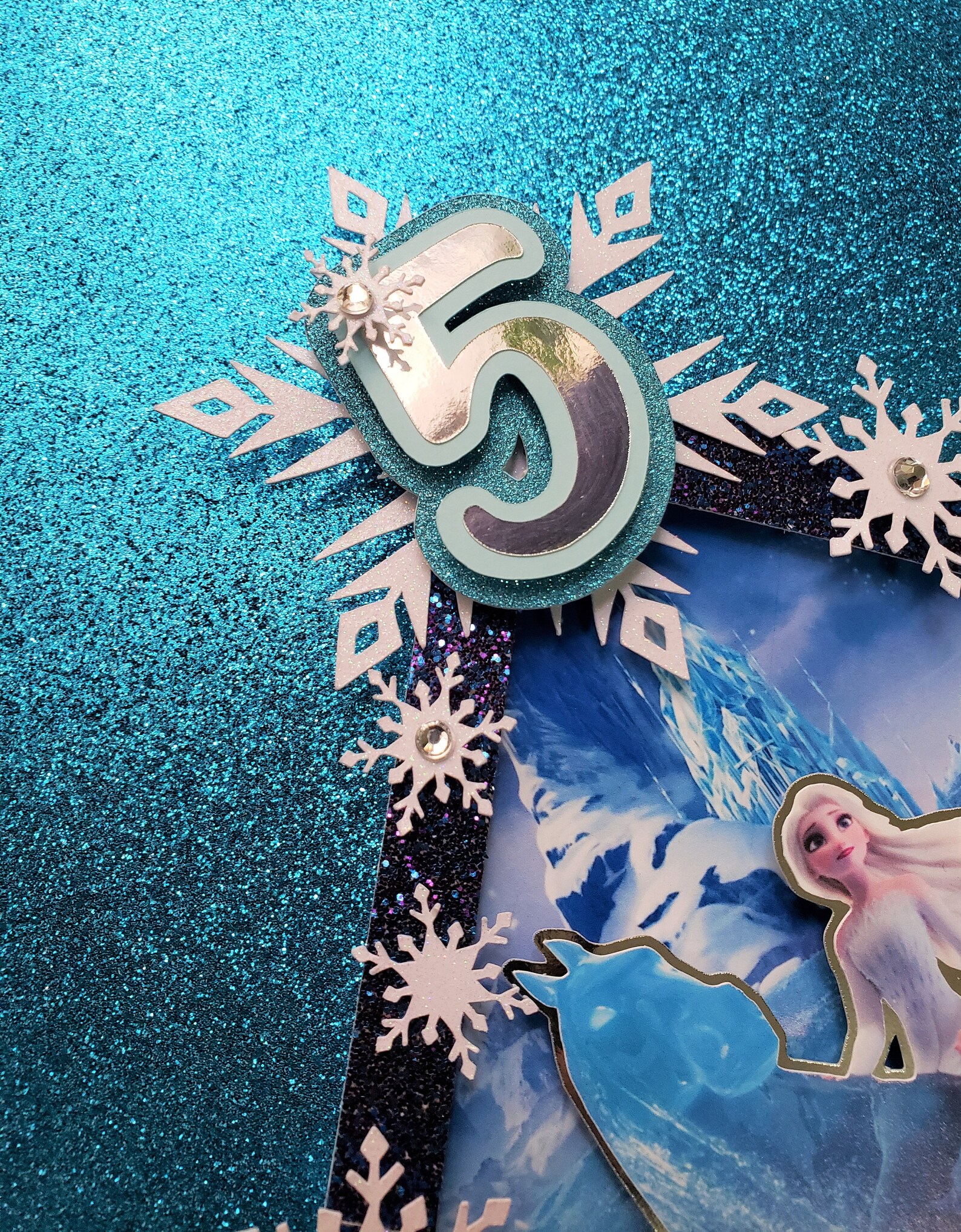 FROZEN CAKE TOPPER Frozen Theme Cake Topper Ana and Elsa - Etsy