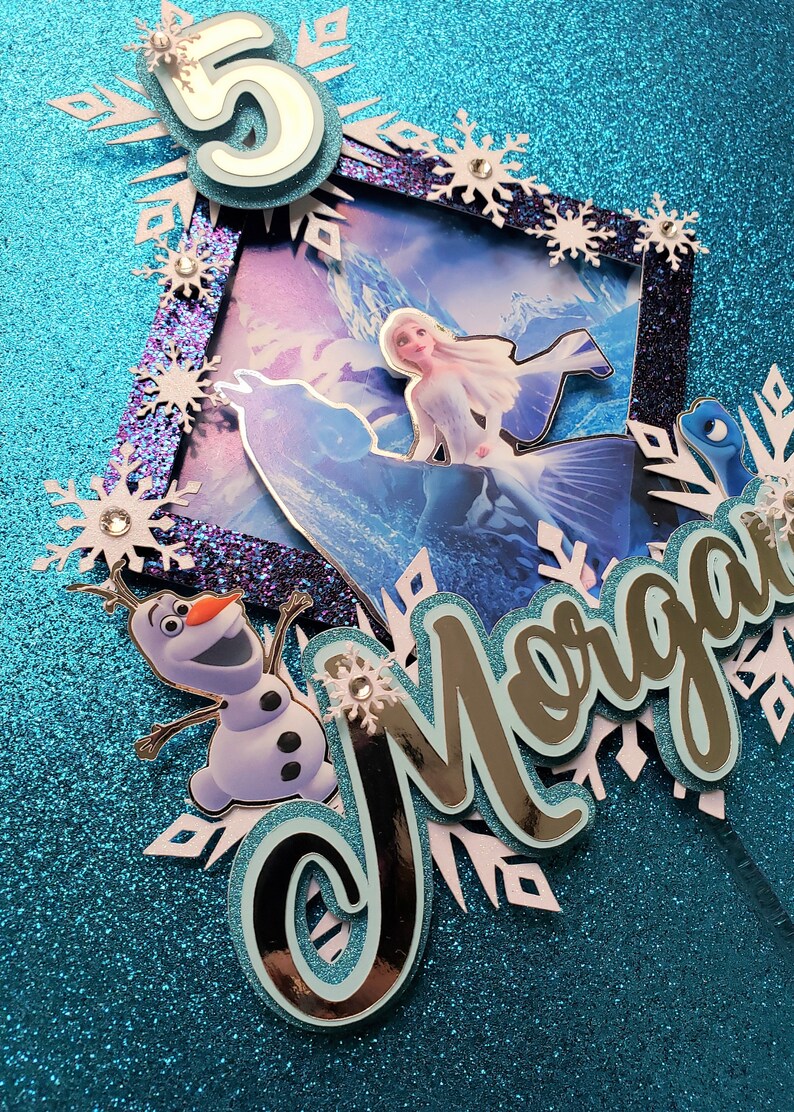 FROZEN CAKE TOPPER Frozen Theme Cake Topper Ana and Elsa - Etsy