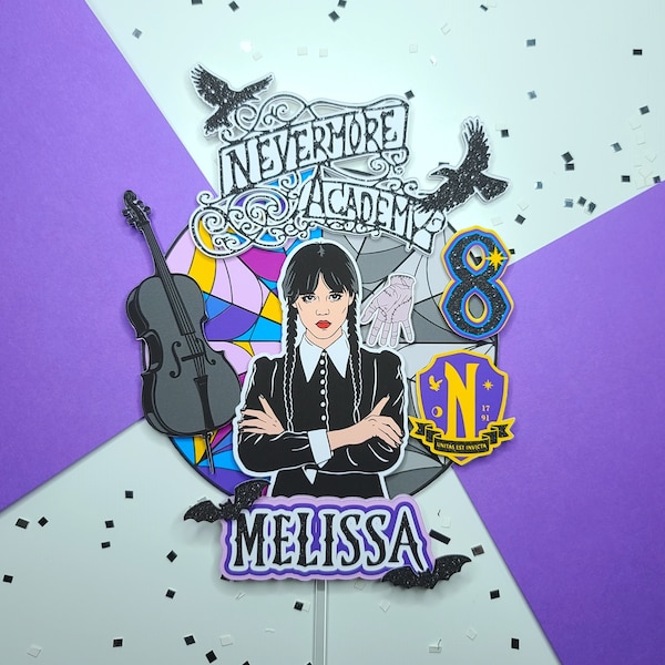 Merlina Birthday Cake Topper - Etsy Canada