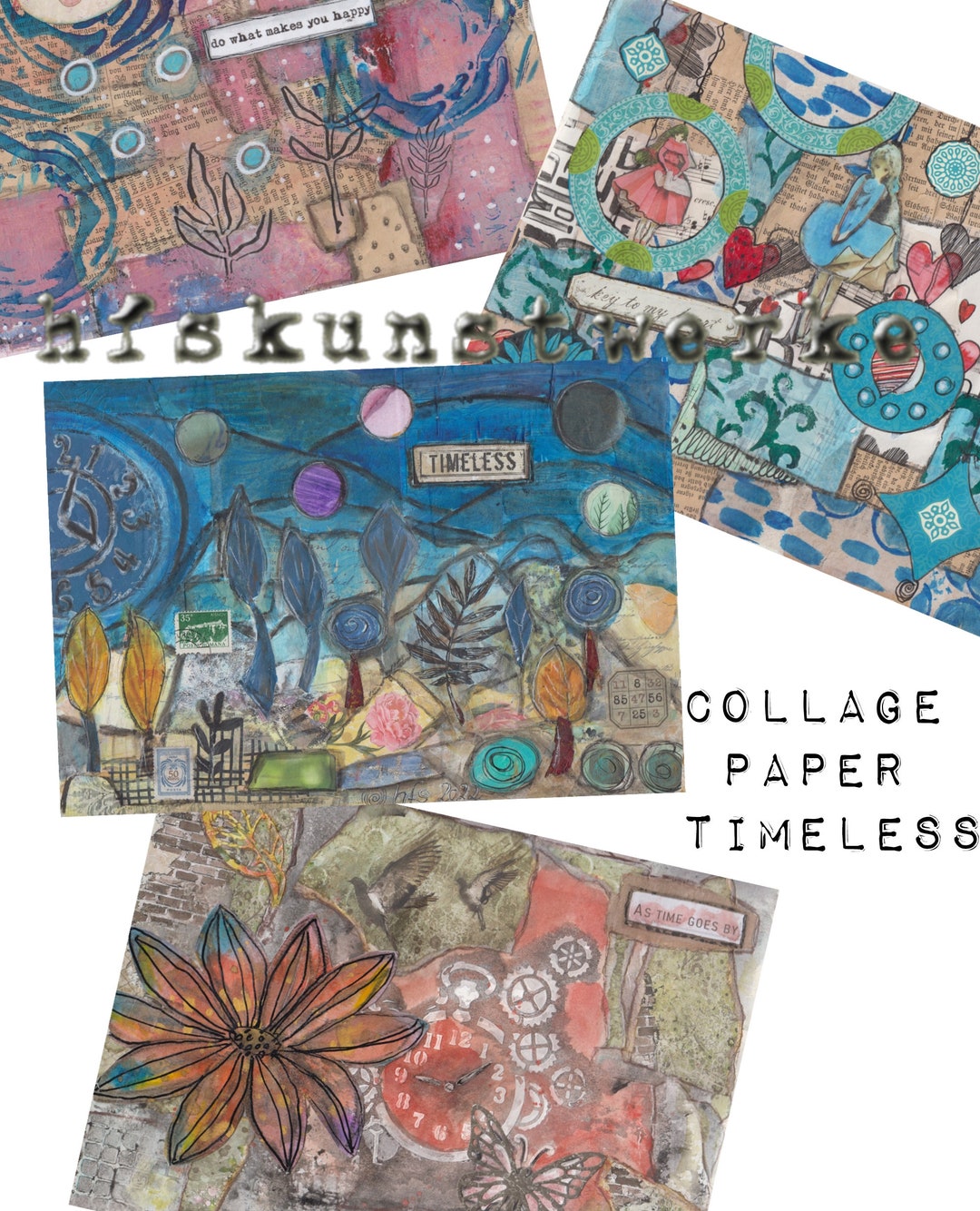 Collages, Pictures, Hand Drawn Art, Artwork, Art, Digital Paper, Junk ...