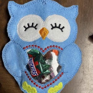 Valentine's Day Owl Pouches, Treat Bag, Money, Gift Card, the Treat ...