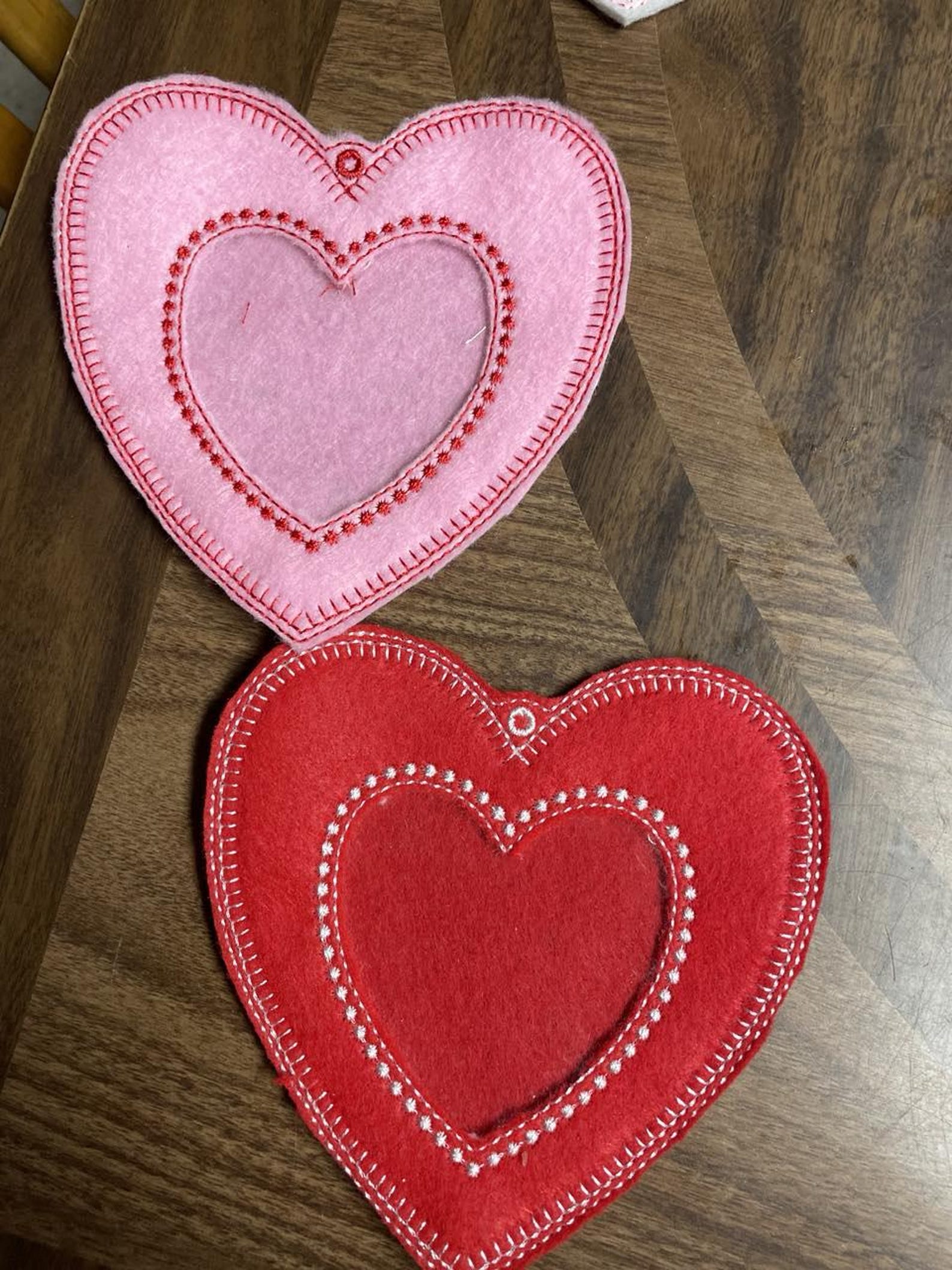 Valentine's Day Heart Pouches, Treat Bag, Gift Card. the Treat Pouch is ...