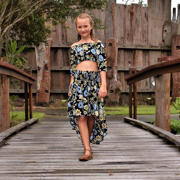 Girls Peasant Top - Etsy
