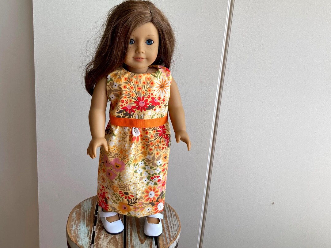 Floral Maxi Doll Dress for 18-inch Dolls: Sunday Brunch Fabric - Etsy