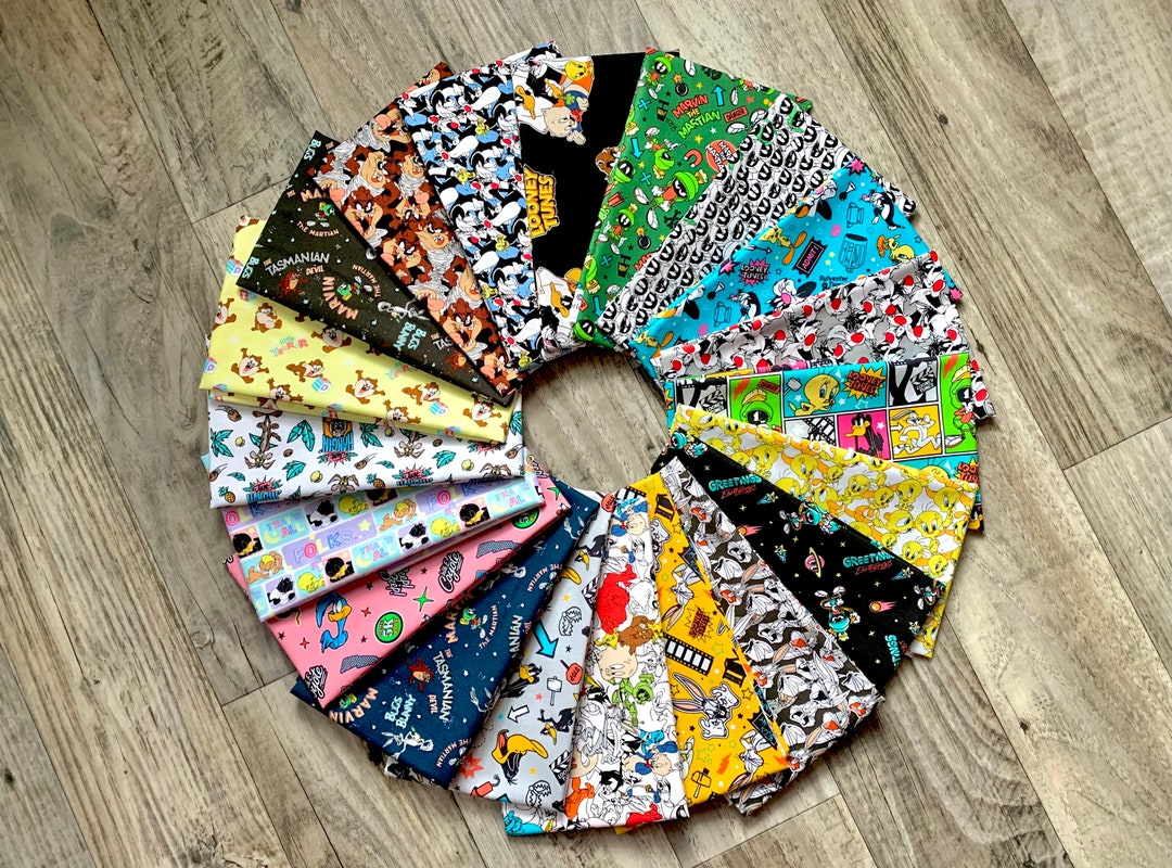 Looney Tunes - Ultimate Bundle - 20PCS Fat Quarter Bundle - Cotton Fabric - Etsy