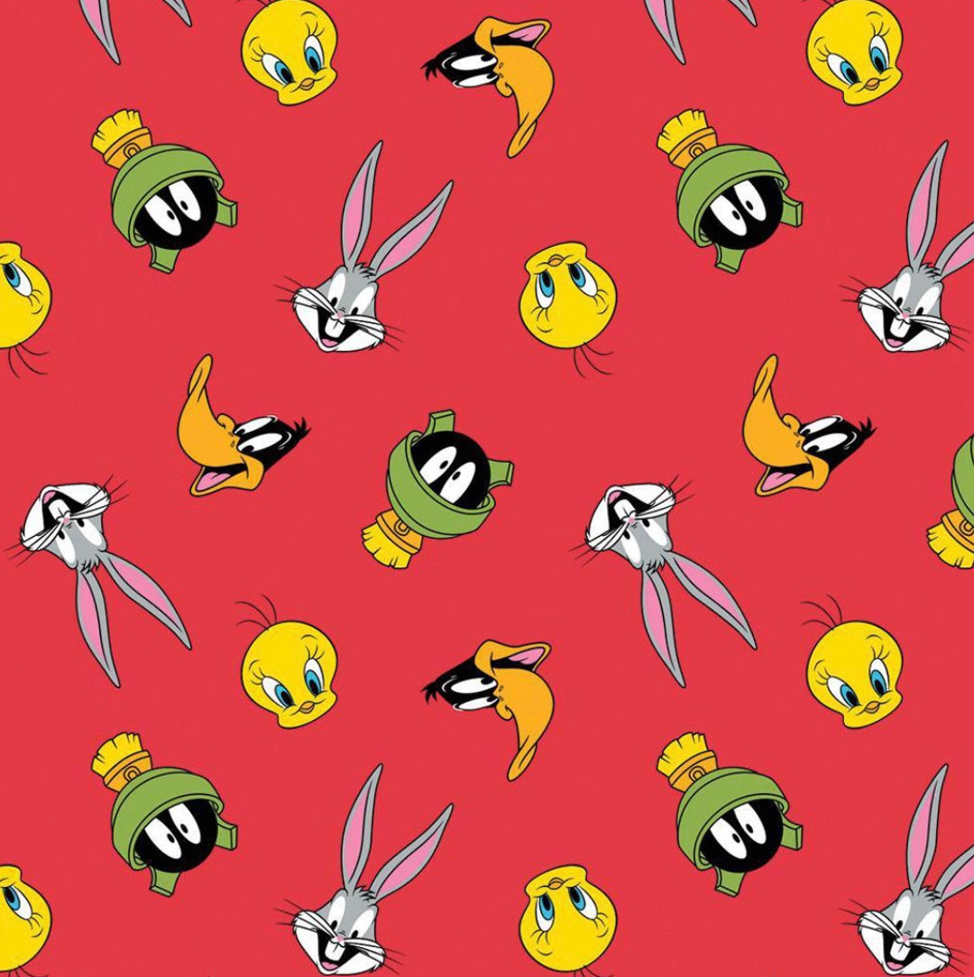 Looney Tunes Flannel Fabric Cartoon Flannel Fabric by 1/2 - Etsy