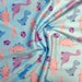 Dino Light Blue Minky - 1/2 Meter - Etsy