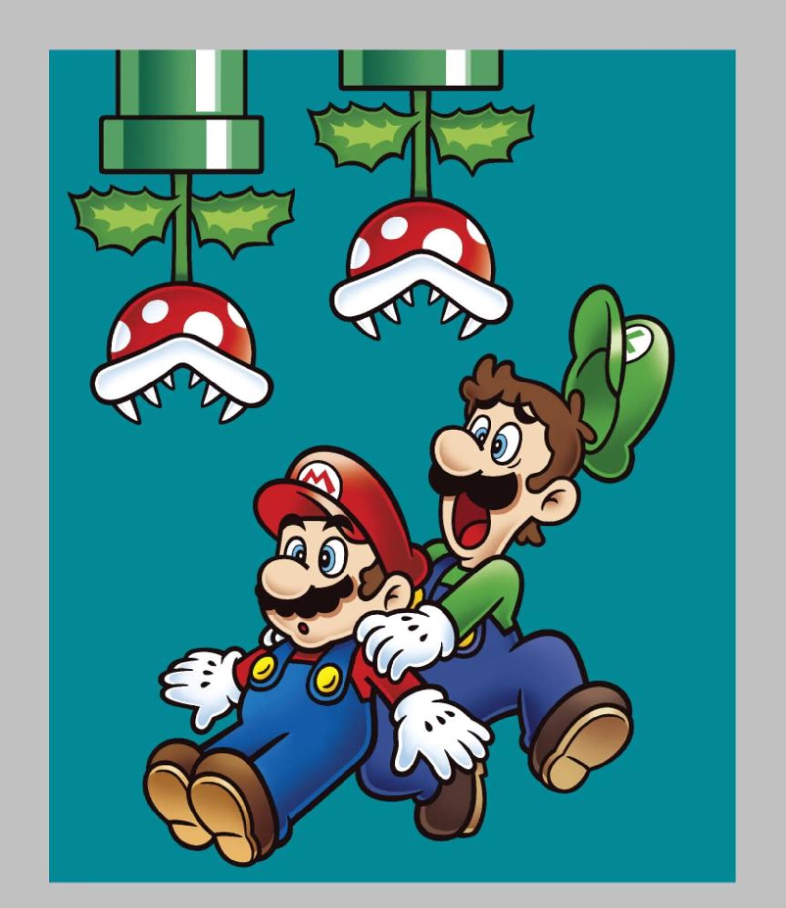 Nintendo Mario and Luigi Panel - Cotton Fabric - Etsy