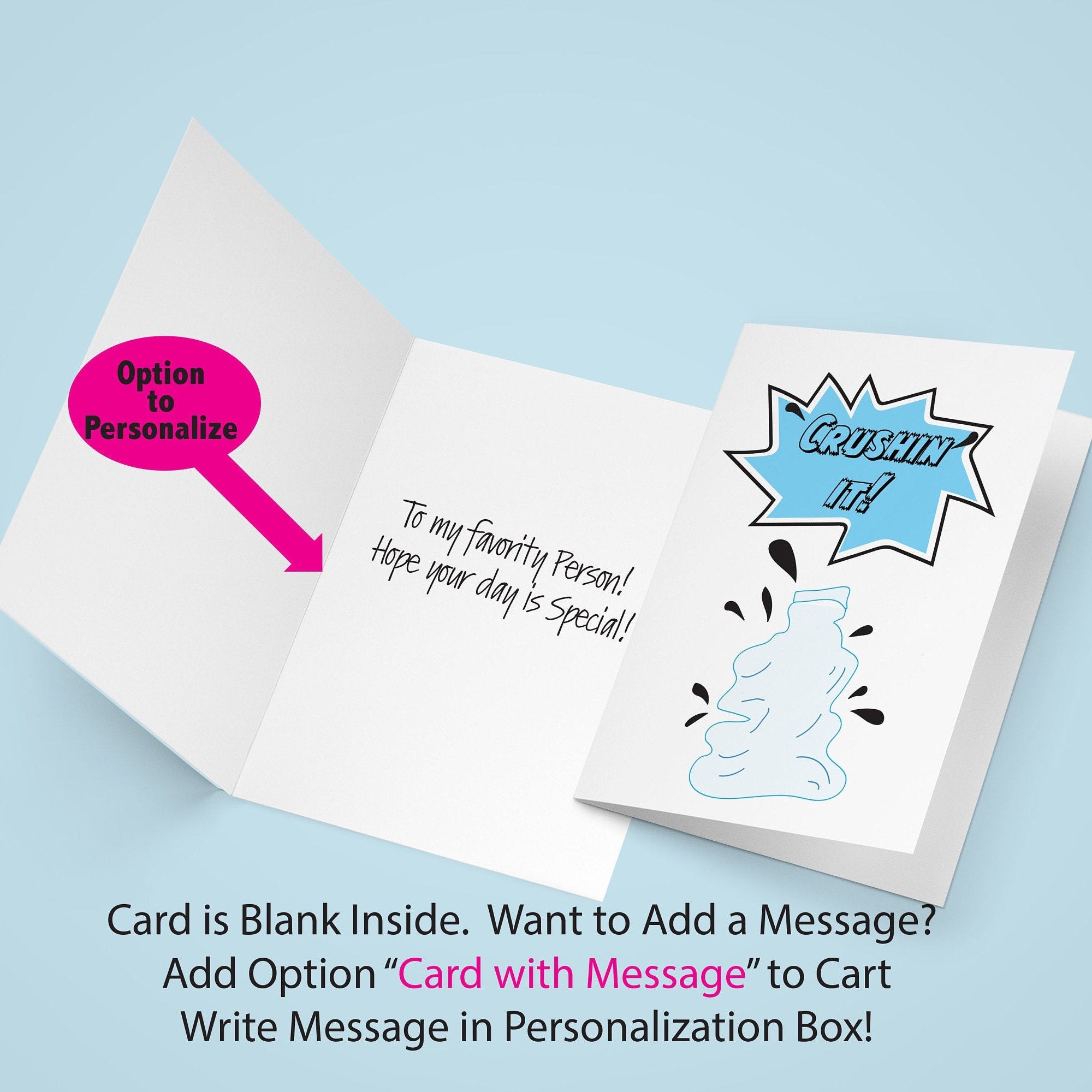 Proud of You Card Great Job Card Funny Encouragement Card for - Etsy