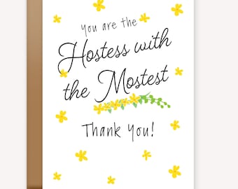 Hostess Gift Card | Etsy