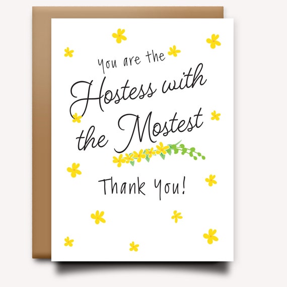 Hostess Thank You Notes Party