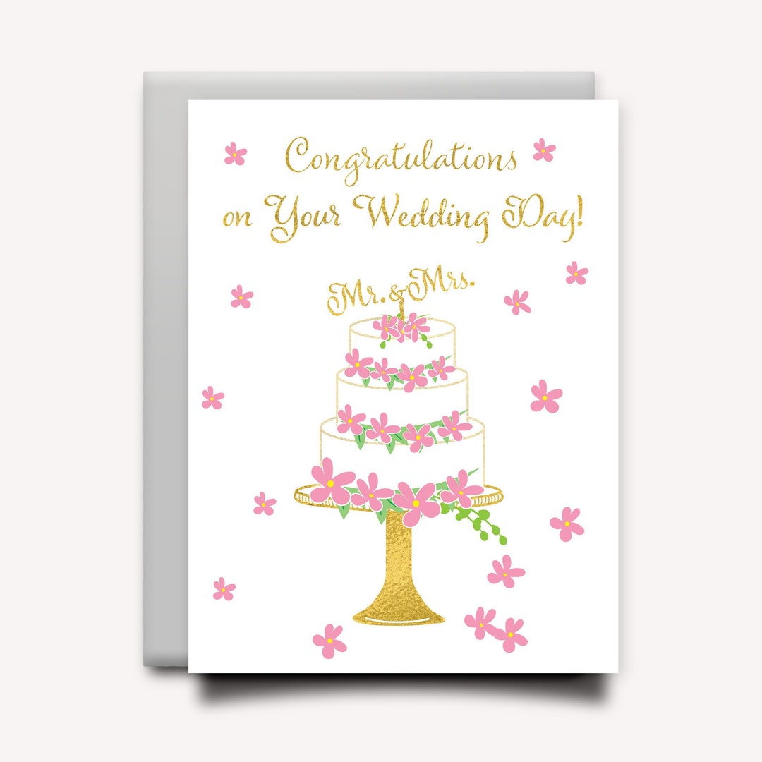 Wedding Card Wedding Day Cards Wedding Card for Couple Wedding Gift ...