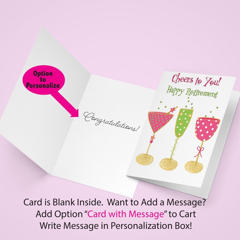 Personalized Retirement Card Happy Retirement Card Cheers to - Etsy