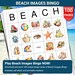 Beach Images Bingo Cards - 100 Pages to Download and Print - Etsy