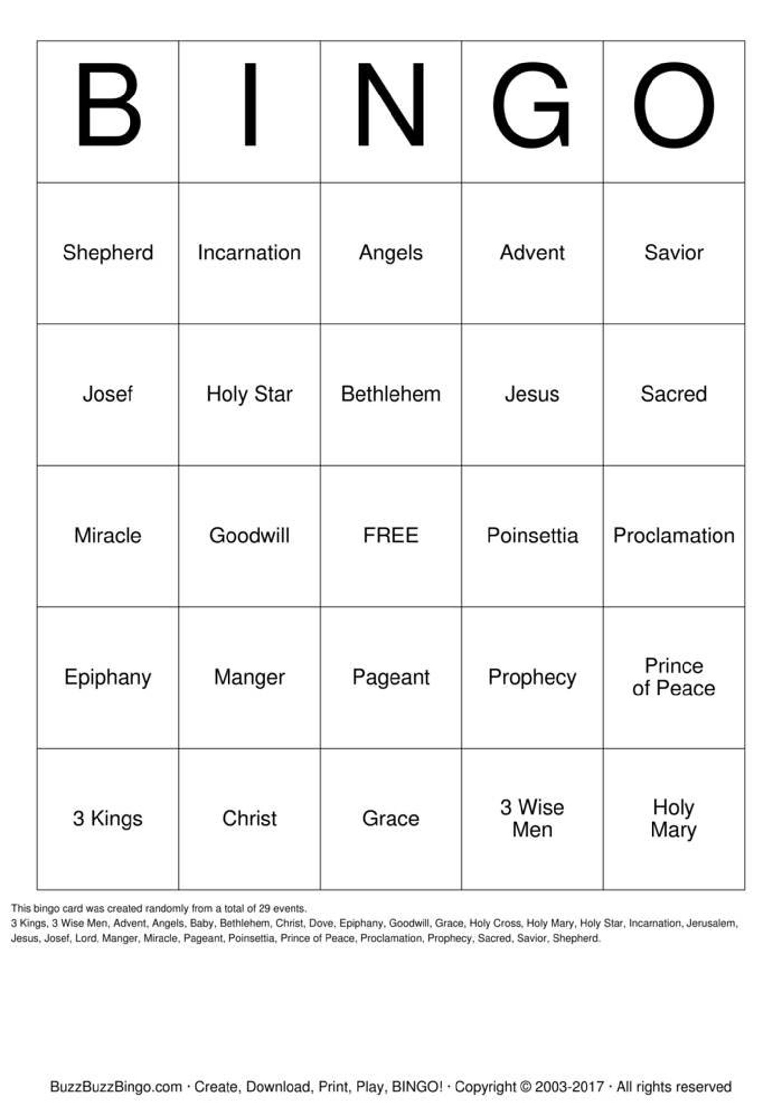 Religious Bingo Cards - 100 Pages to Download and Print - Etsy