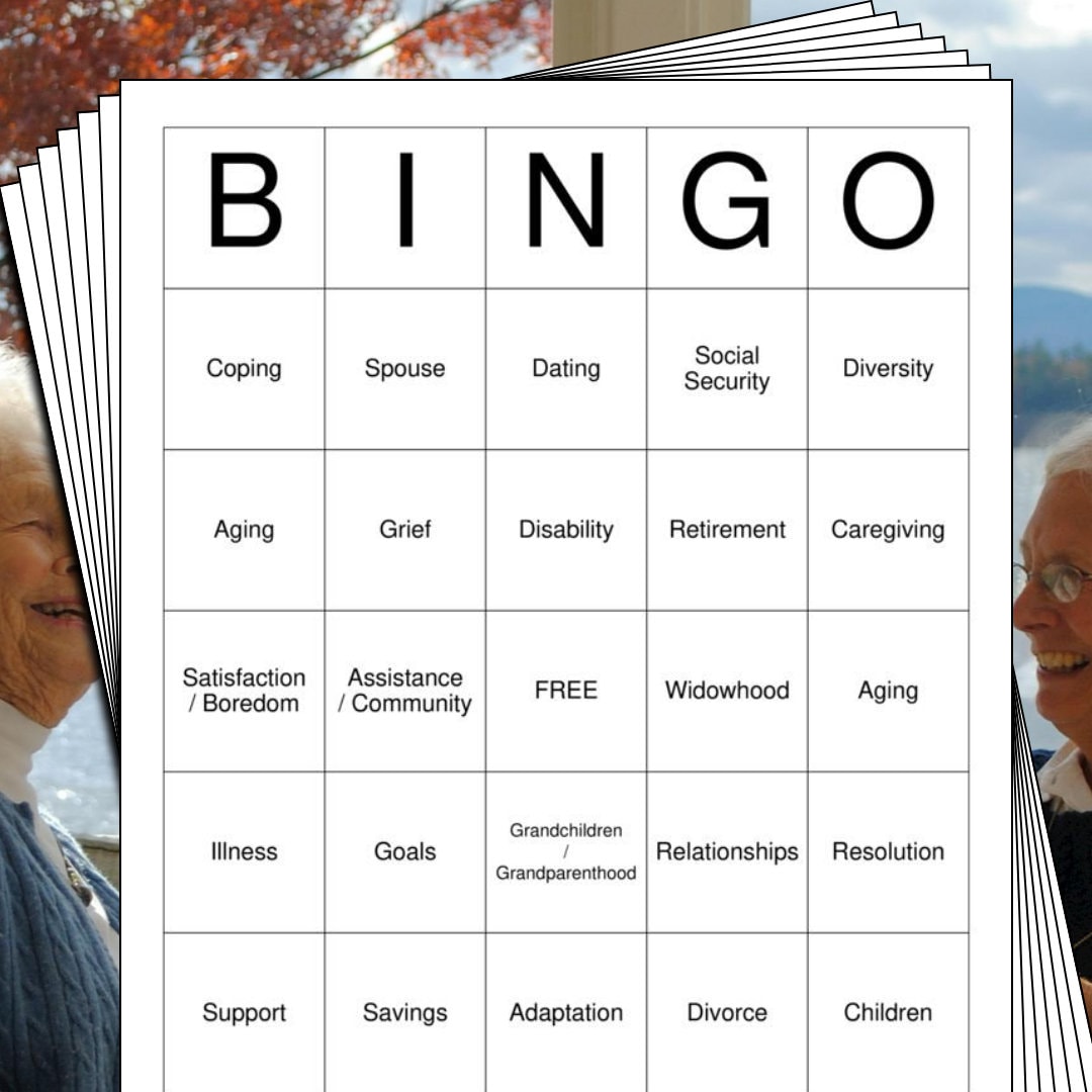 Senior Citizens Bingo Cards - 100 Pages to Download and Print - Etsy