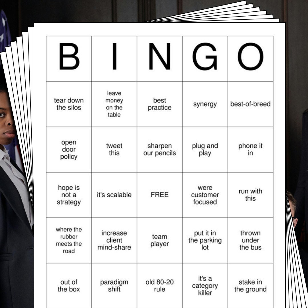 Business Buzzword Bingo Cards - 100 Pages to Download and Print - Etsy