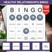 Healthy Relationships Bingo Cards - 100 Pages to Download and Print - Etsy