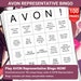 AVON Representative Bingo Cards - 100 Pages to Download and Print - Etsy