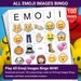 All Emoji Images Bingo Cards 100 Pages to Download and Print - Etsy