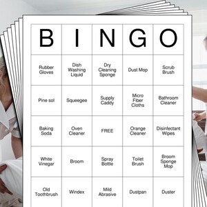 Housekeeping Bingo Cards - 100 Pages to Download and Print - Etsy
