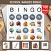 School Images Bingo Cards 100 Pages to Download and Print - Etsy