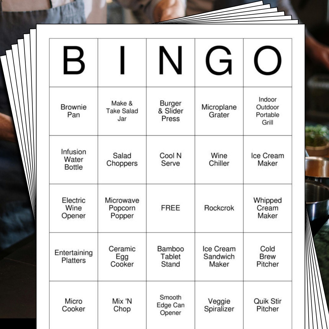 Pampered Chef Bingo Cards - 100 Pages to Download and Print - Etsy