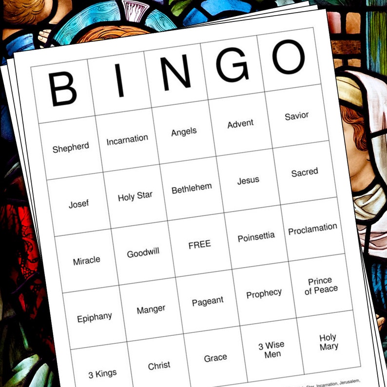 Religious Bingo Cards 100 Pages to Download and Print - Etsy