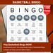 Basketball Bingo Cards 100 Pages to Download and Print - Etsy