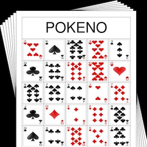 Pokeno Bingo Cards - 100 Pages to Download and Print - Etsy