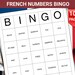 French Numbers Bingo Cards 100 Pages to Download and Print - Etsy