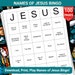 Names of Jesus Bingo Cards - 100 Pages to Download and Print - Etsy