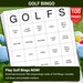 Golf Bingo Cards - 100 Pages to Download and Print - Etsy