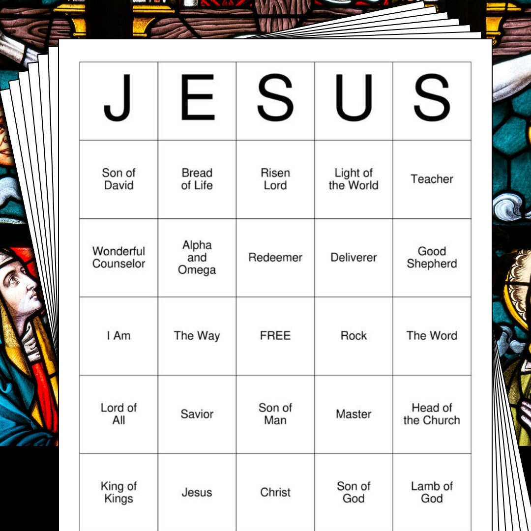 Names of Jesus Bingo Cards 100 Pages to Download and Print - Etsy