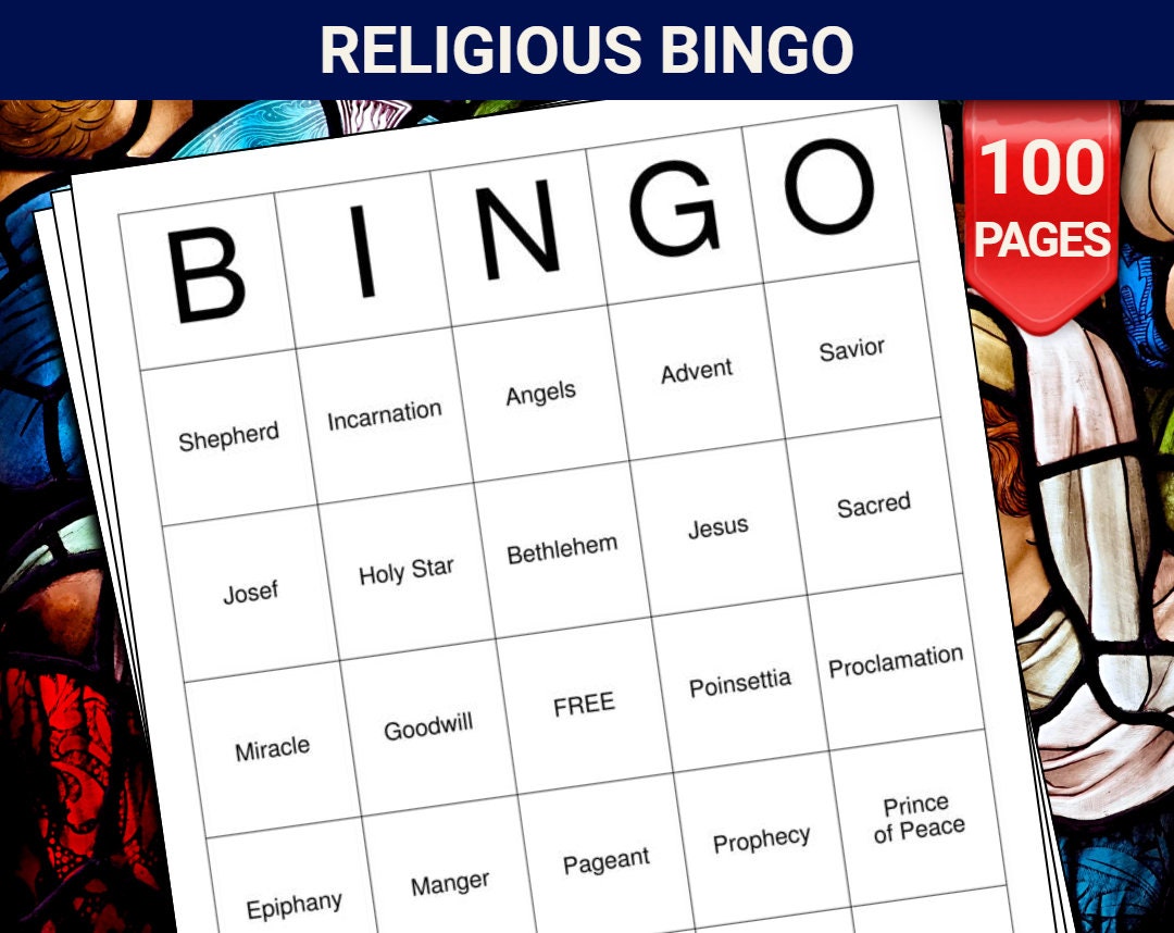 Religious Bingo Cards 100 Pages to Download and Print - Etsy
