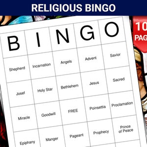 Religious Bingo Cards 100 Pages to Download and Print - Etsy