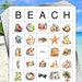 Beach Images Bingo Cards - 100 Pages to Download and Print - Etsy
