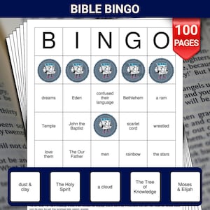 Bible Bingo Cards - 100 Pages to Download and Print - Etsy