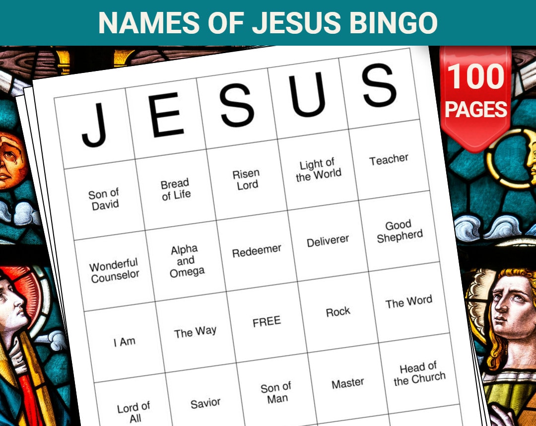 Names of Jesus Bingo Cards 100 Pages to Download and Print - Etsy