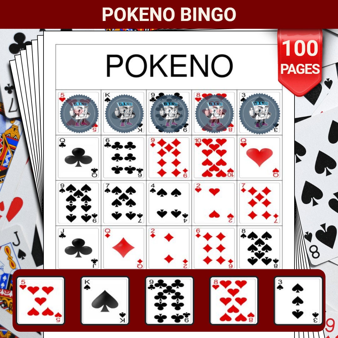 Pokeno Bingo Cards 100 Pages to Download and Print - Etsy