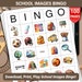 School Images Bingo Cards 100 Pages to Download and Print - Etsy