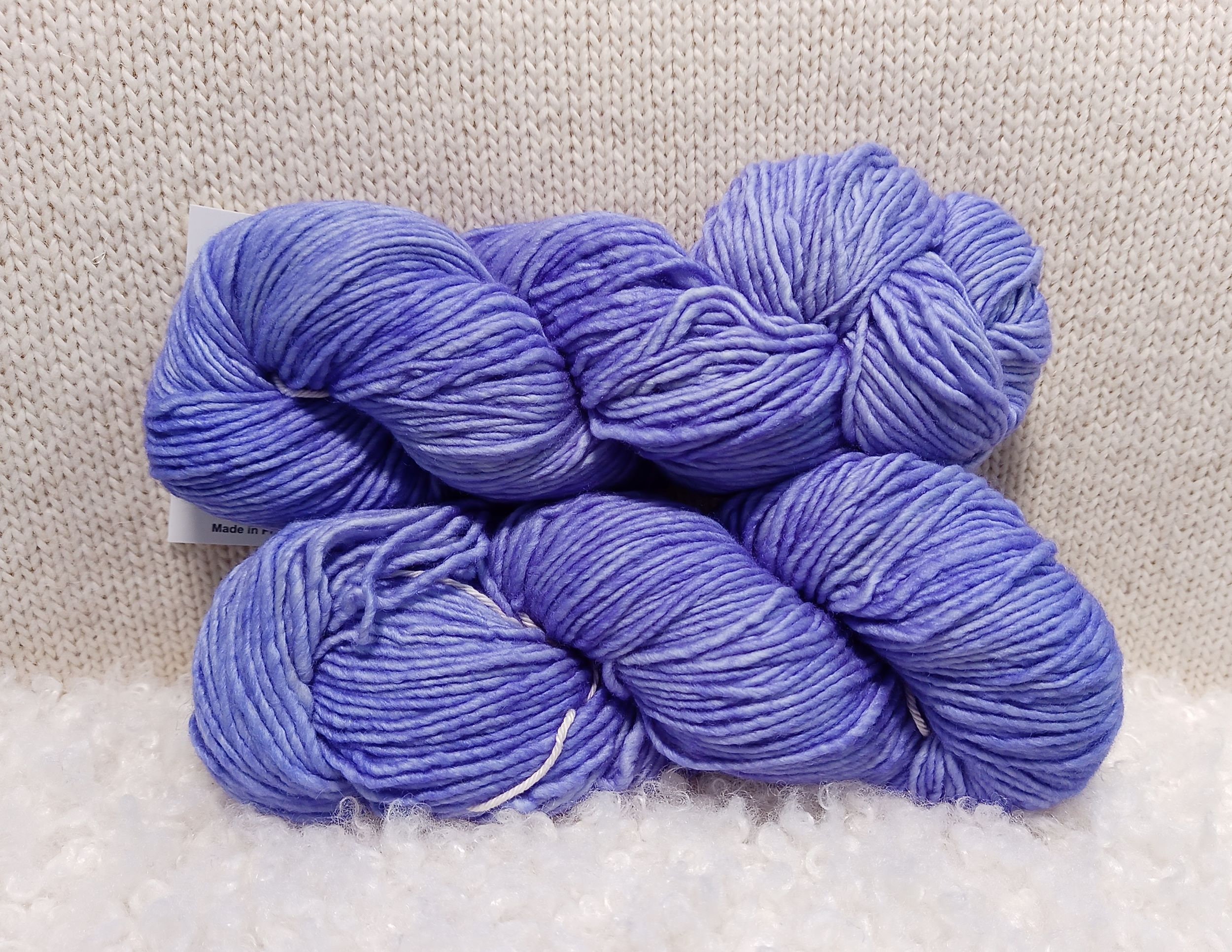Malabrigo Worsted Periwinkle Merino wool yarn for | Etsy